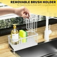 "dasaka Sink Caddy, Waterproof Rustproof Kitchen Sponge Holder, 9.25 ...