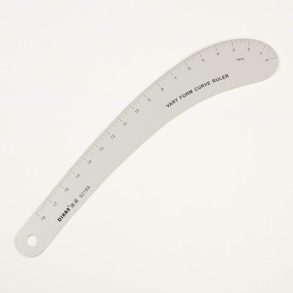 DIHAN #9218A 18" Inch Metal Measuring Solid Aluminum Sleeve Curves ...