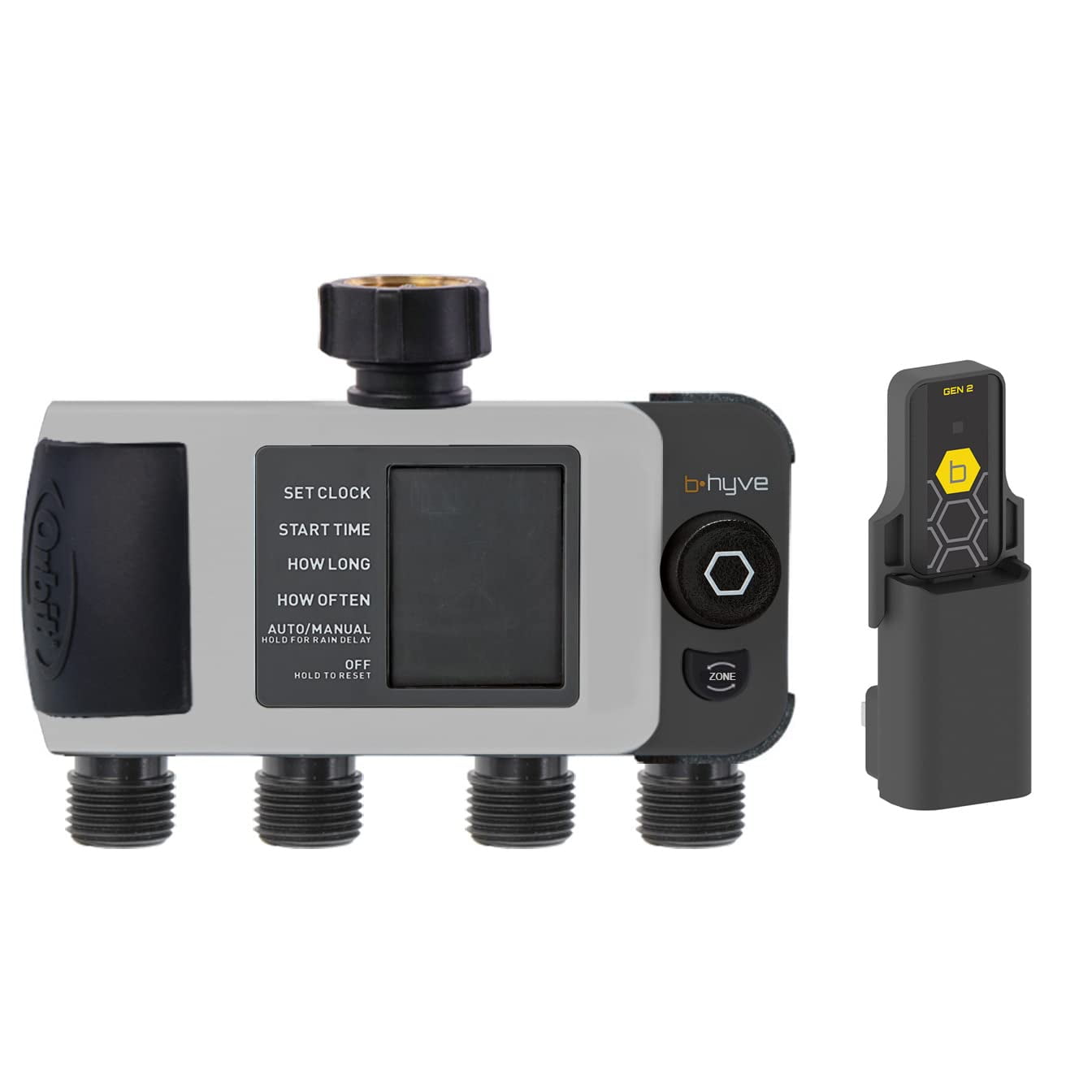 Click here for Orbit 24639 B-Hyve Xd 4-Port Smart Hose Watering T... prices