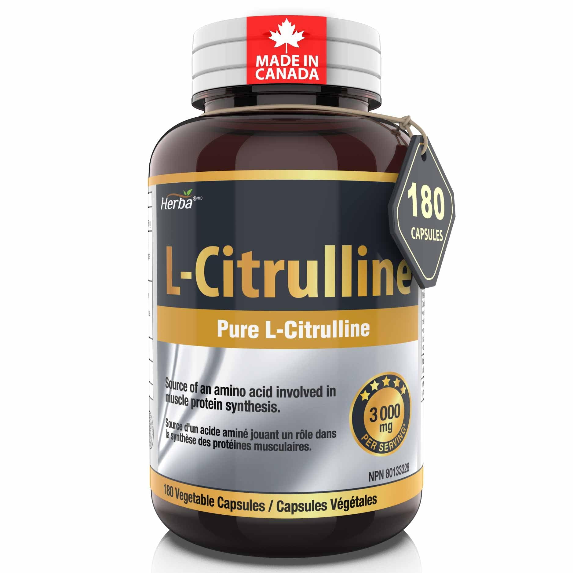 Click here for Herba L-Citrulline Capsules 750mg - 180 Vegetable... prices