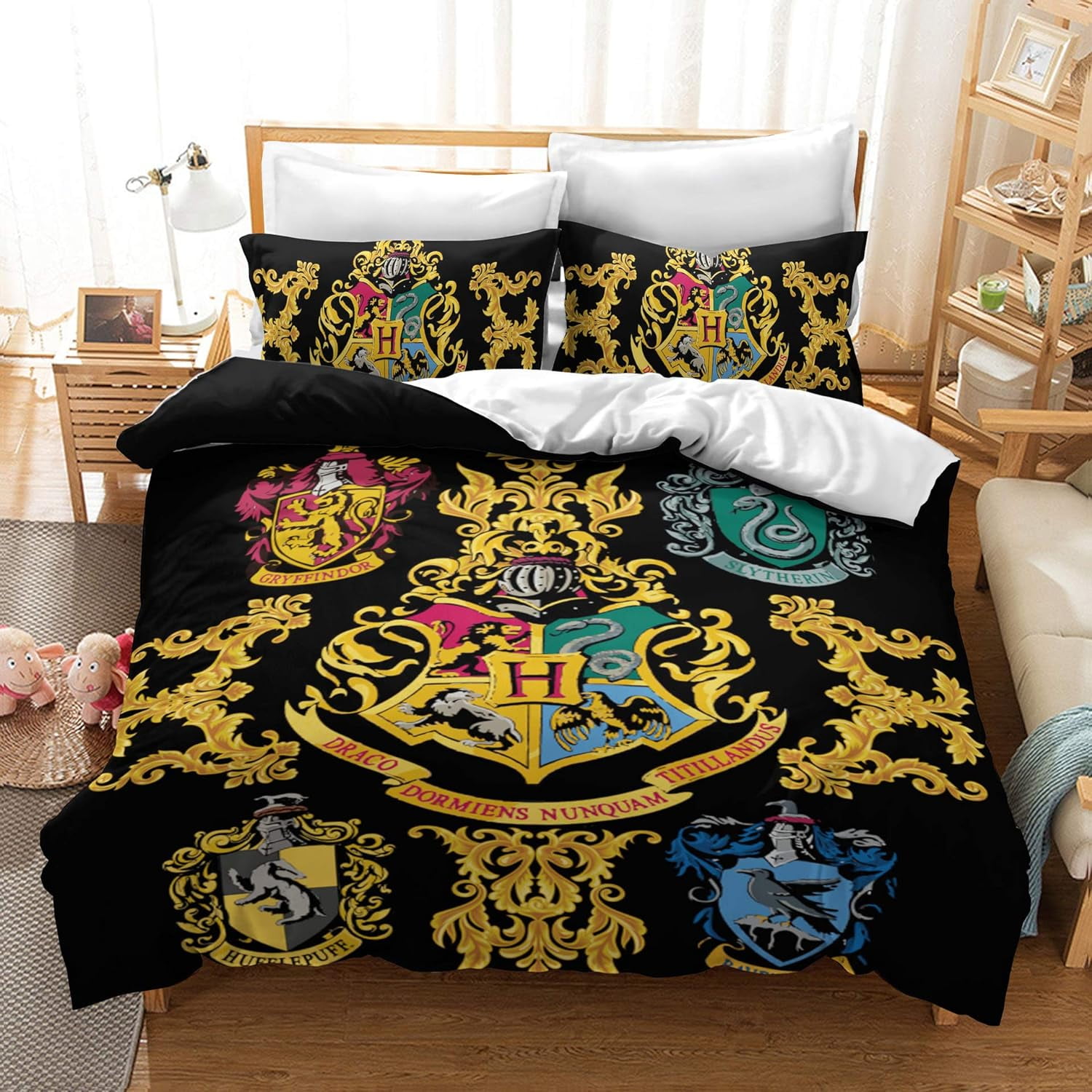 Click here for Oruyrop Harry Potters Duvet Cover Set Classic Badg... prices