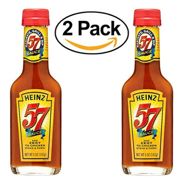 Heinz 57 Steak Sauce 5 oz (Pack of 2) (Adds zest to Steak, Chicken ...