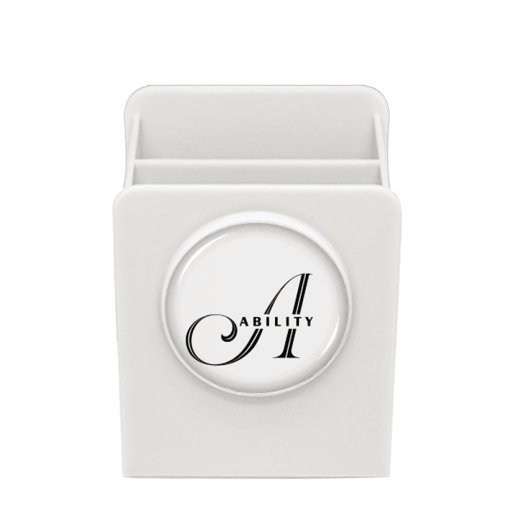 Ability Able Letters Art Deco Fashion Desk Pencil Holder Cup Pen ...