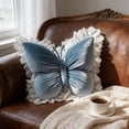 Butterfly Throw Pillow, Pink Throw Pillows for Bed Chair Cushion, Cute ...
