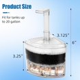 Aquarium Air Driven Corner Sponge Filter for Nano Fish Tank with Tubing ...