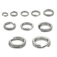 Round Fishing Split Rings Set, 50Pcs Assorted Heavy Duty Stainless ...