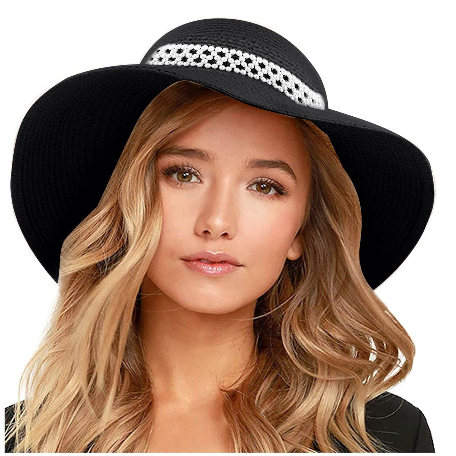STEADY Women s Wide Straw Panama Rolled Hat Floppy Tweed Hat Beach Sun steady-women-s-wide-straw-panama-rolled-hat-floppy-tweed-hat-beach-sun