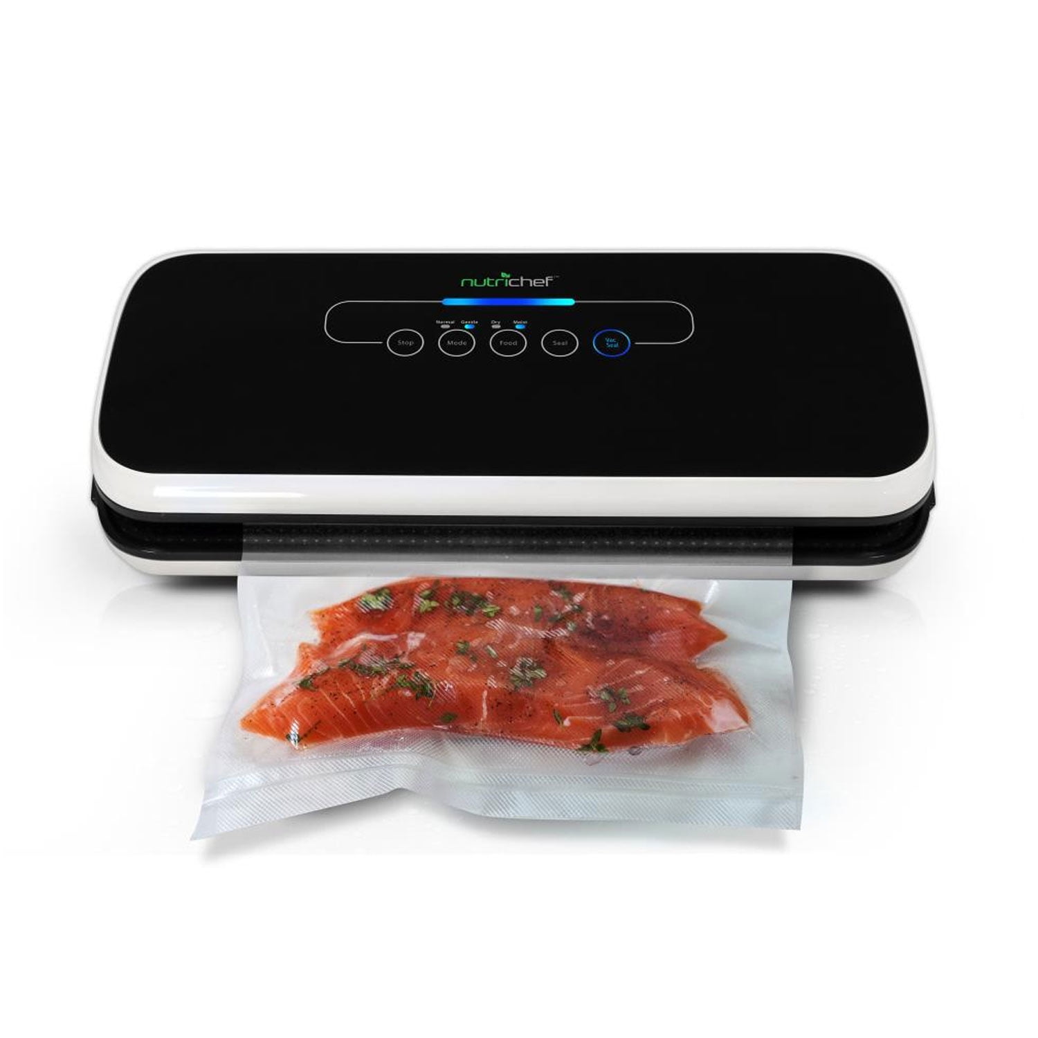 NutriChef PKVS18BK Automatic Vacuum Sealer Preserver Machine, Black ...