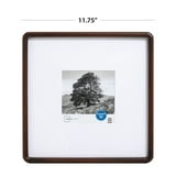 Mainstays – 5x5 Picture Frame – Brown Plastic Rounded Corners Matted ...