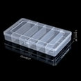 6 Grids Plastic Organizer Box with Dividers Craft Organizer Plastic ...