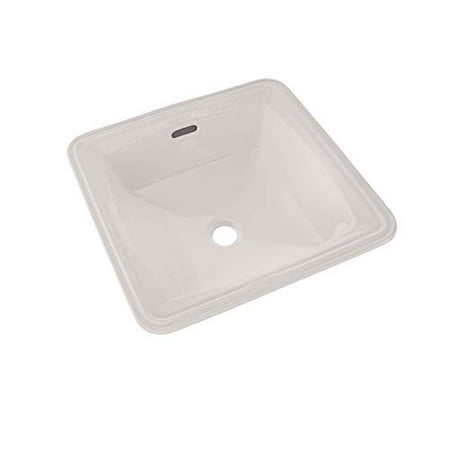 TOTO LT491G#1 Connelly Vitreous China Undermount Square Bathroom Sink, 17 L x 17 W x 7.5 H ...