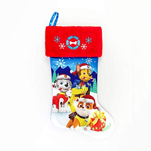 Paw Patrol Nickelodeon Satin Christmas Stocking - Walmart.com