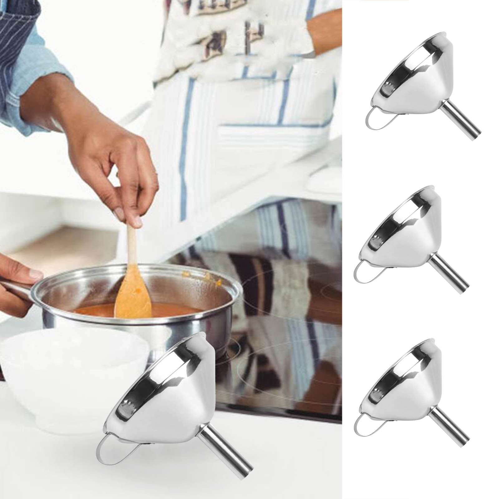 Kitchen Funnel For Filling Bottles Kitchen Gadgets Cooking Oil Funnel ...