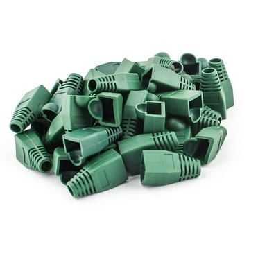 100 pcs Cat5e/Cat6/RJ45 Ethernet Cable Connector Strain Relief Boots ...