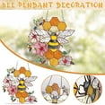 Hexagon Honeycomb Suncatcher Window Hanging Decor with Bee Chain ...