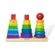 Melissa & Doug Geometric Stacker - Wooden Educational Toy - Walmart.com