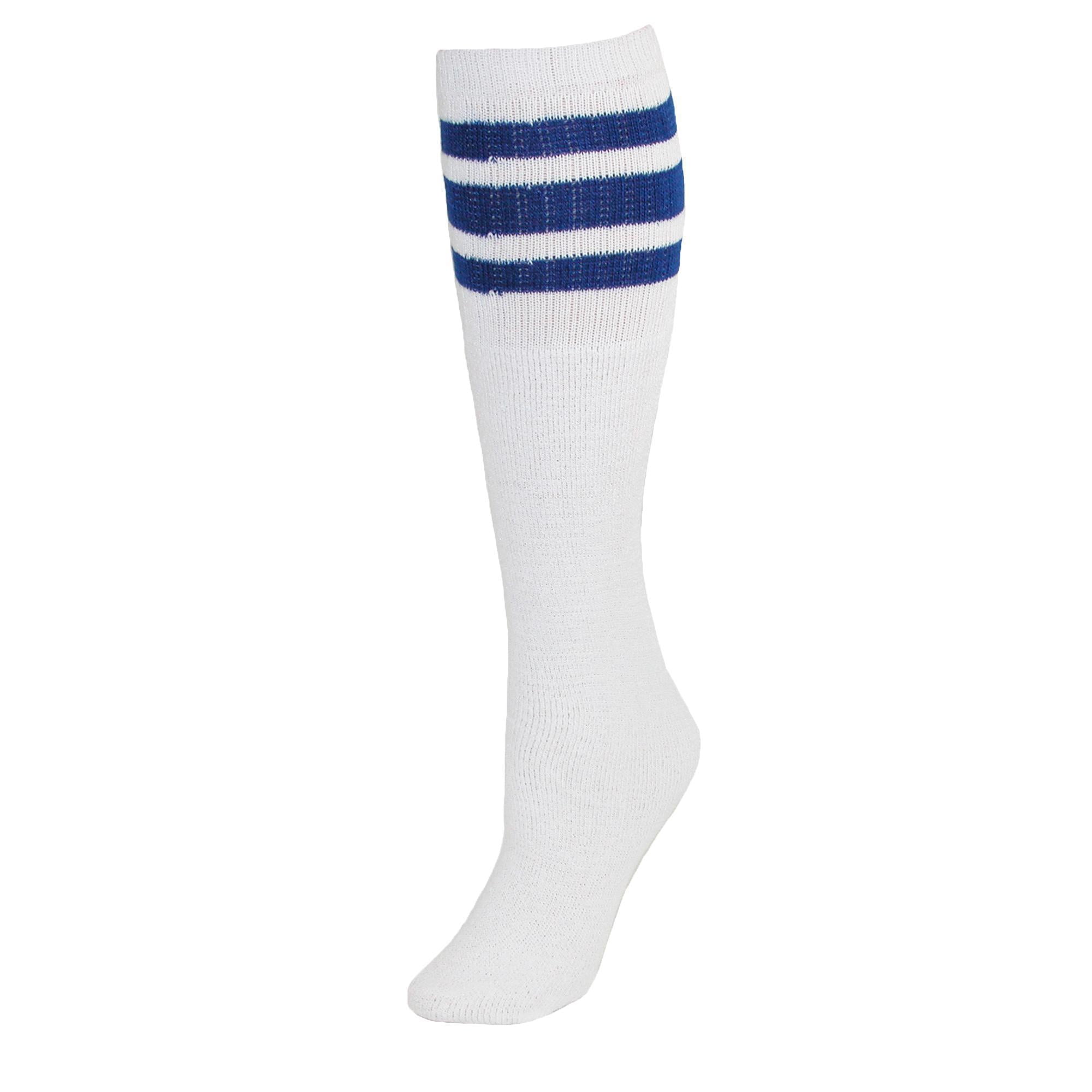 Click here for Ctm Striped Top Ribbed Tube Socks (4 Pair Pack) prices