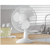 Mainstays 12" 3-Speed Oscillating Table Fan, FT30-8MBW, New, White ...