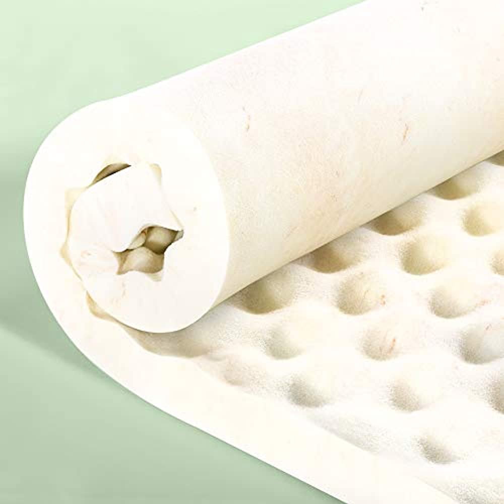 ZINUS 1 25 Inch Swirl Copper Cooling Memory Foam Mattress Topper with ...