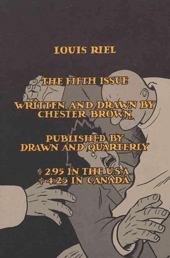 Louis Riel #5 VF ; Drawn and Quarterly Comic Book - Walmart.com