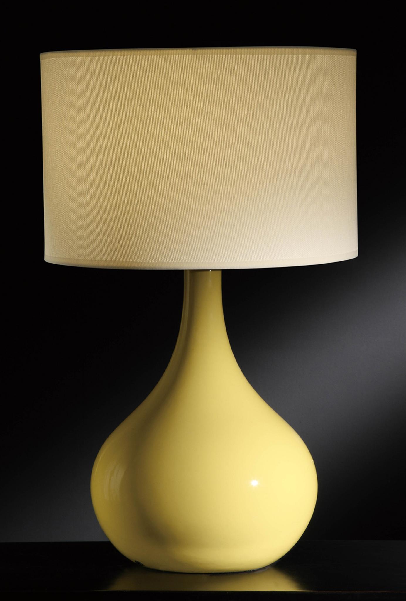 Cabot 34.75-Inch Table Lamp, Yellow - Walmart.com