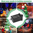 12V 2A LED Controller Adapter Compatible with Christmas String Light ...