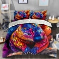3 Pieces Duvet Cover Set-Abstract 3D Wombat- 3D Print Bedding 1 Duvet ...