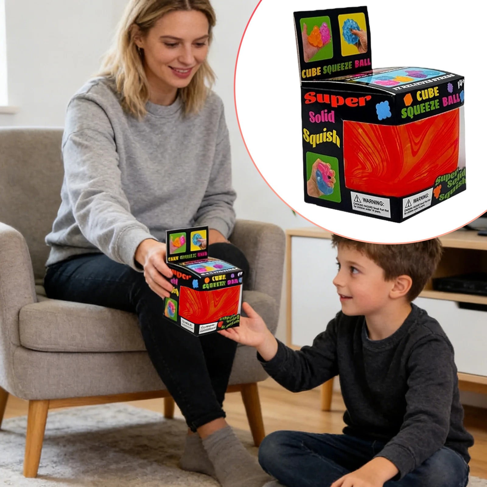 Click here for Deedo Neeoh Square Squeeze Sensory Toys  Stress Cu... prices