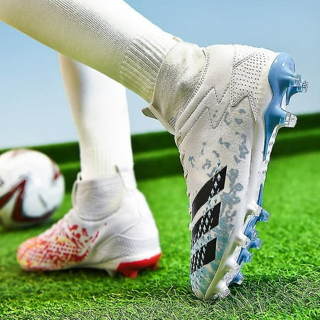 Spikes Football Boots Adult Children Unisex-a blue and a red-38 ...