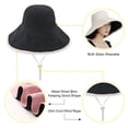 SHILINLANG Women Wide Brim Summer Sun Hat Wired Edge Beach Bucket ...