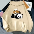 Bibifish Womens Cute Panda Stack Graphic Hoodies With Pocket Oversized ...