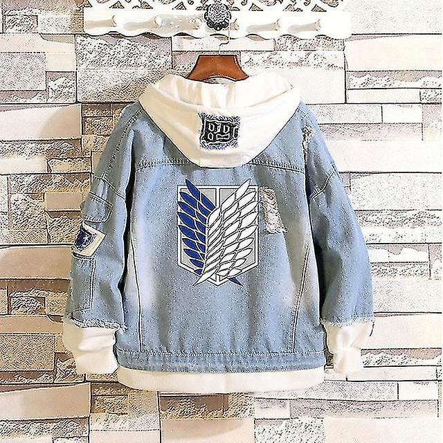 Click here for Yanta 2022 Attack On Titan Jeans Jacket Scout Regi... prices