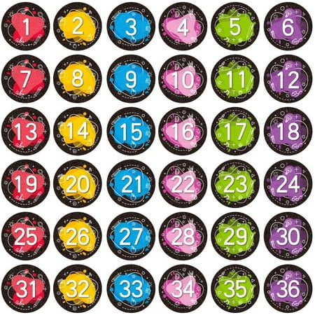 Number Spot Markers Stickers, 36pcs Number Spot Markers and Labels, 4 ...
