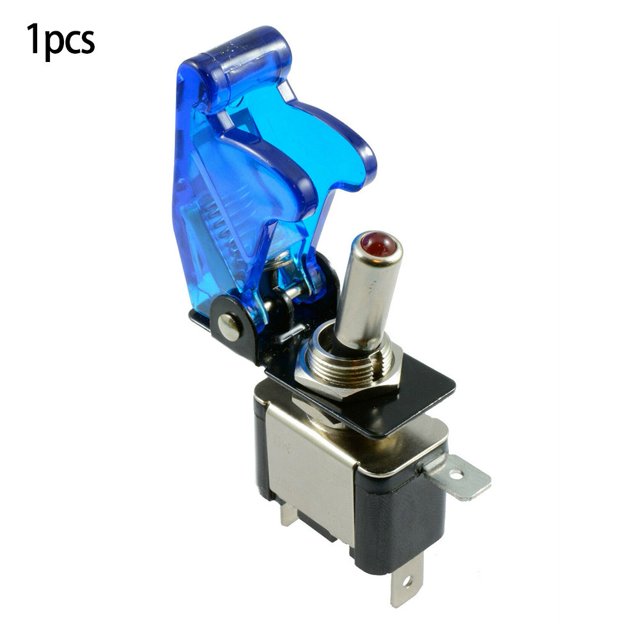 QXKE Illuminated Led Toggle Switch With Missile Style Flick Cover 12V ...