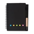Lined Notebook with Pen, Colorful Sticky Index Flags, Small Lined ...