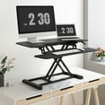 FLEXISPOT Home Office Height Adjustable Standing Desk Converter Black ...