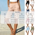 Cagogo Women's Casual Elastic Waist Bermuda Shorts Flowy Beach Regular ...