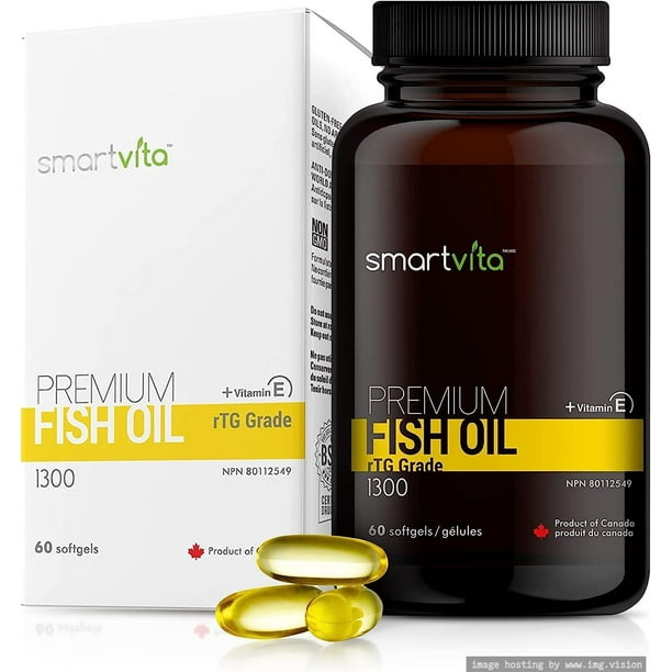 Smartvita - Premium Fish Oil, rTG Grade Omega 3, Fish Oil Omega 3, EPA ...