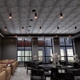 Drop in ceiling tiles Decorative pvc panels for Cafe Club Apartment ...