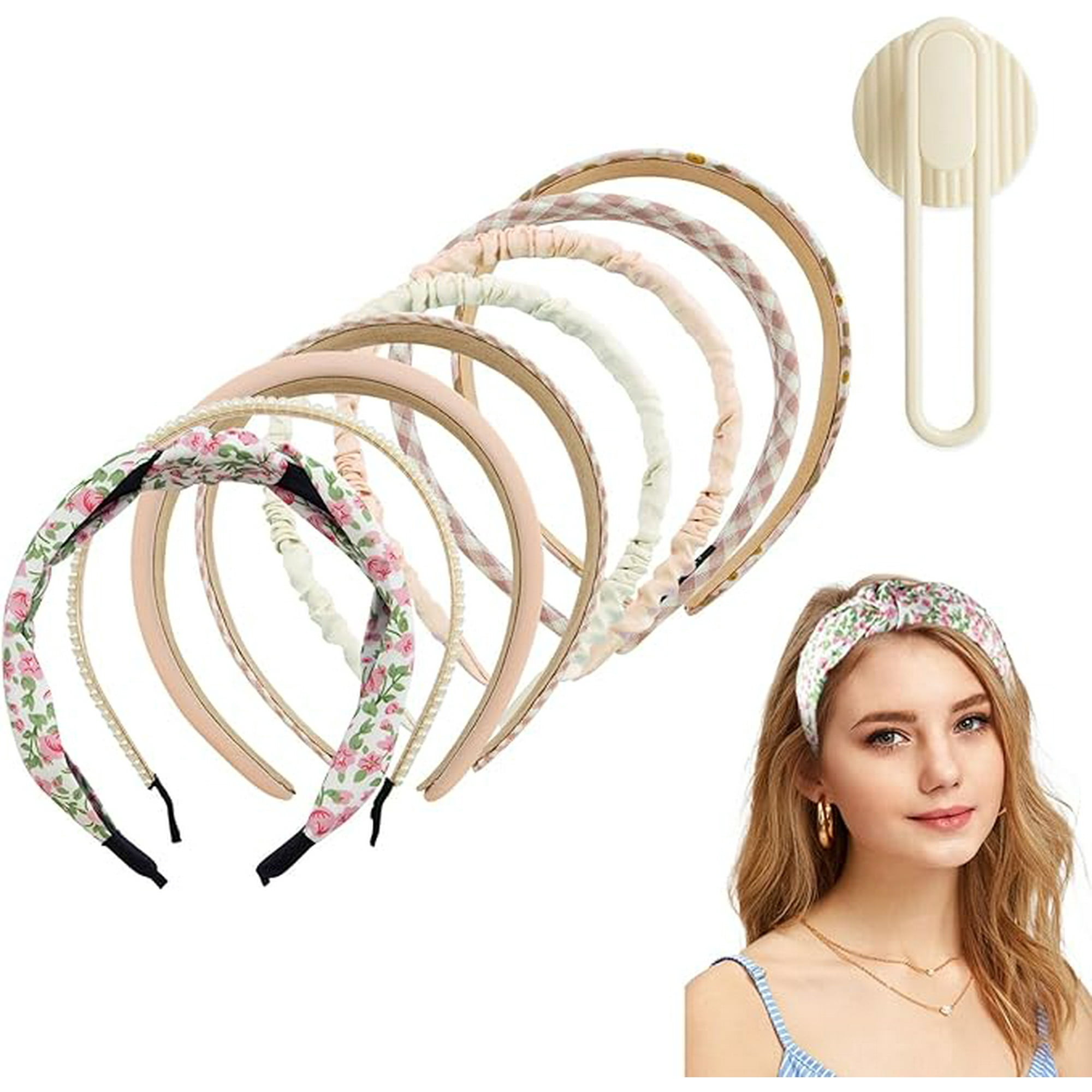 Click here for Zynery 8 Pcs Pink Series Style Fashion Headbands F... prices
