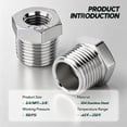 FRKSMD-5PCS 304 Stainless Steel Reducer Hex Bushing, 3/4" NPT Male x 3/ ...