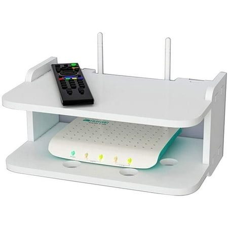 Floating Shelf, WiFi Router Shelf WallMounted DVD Player Router Set Top ...