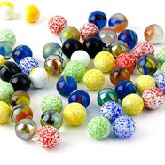 Big Game Toys ~Set of 2 RINKY-DINK16mm Handmade Art Glass Marbles ...