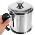 Omeite 1.2L Stainless Steel Oil Strainer Pot Grease Container Oil ...