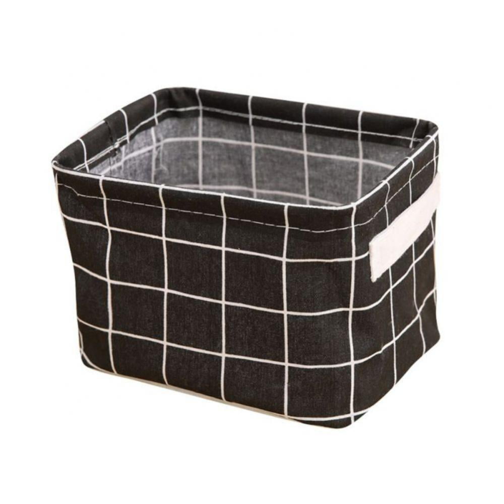 Bangus Plaid Foldable Fabric Storage Cube Bins Boxes Organizer Toys ...