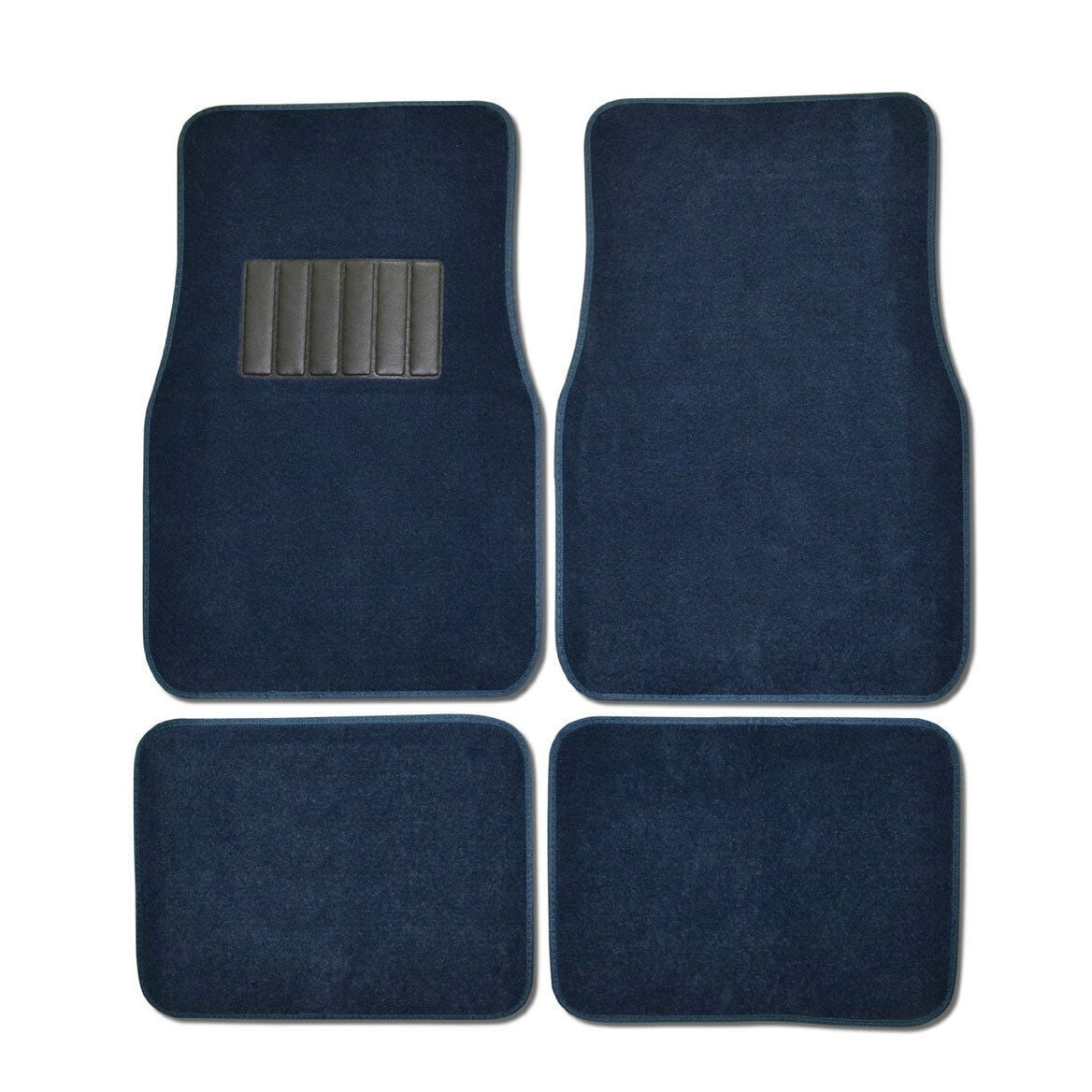 New 4pcs Set Universal Fit Navy Blue Car Truck Front Rear Vinyl Heel ...
