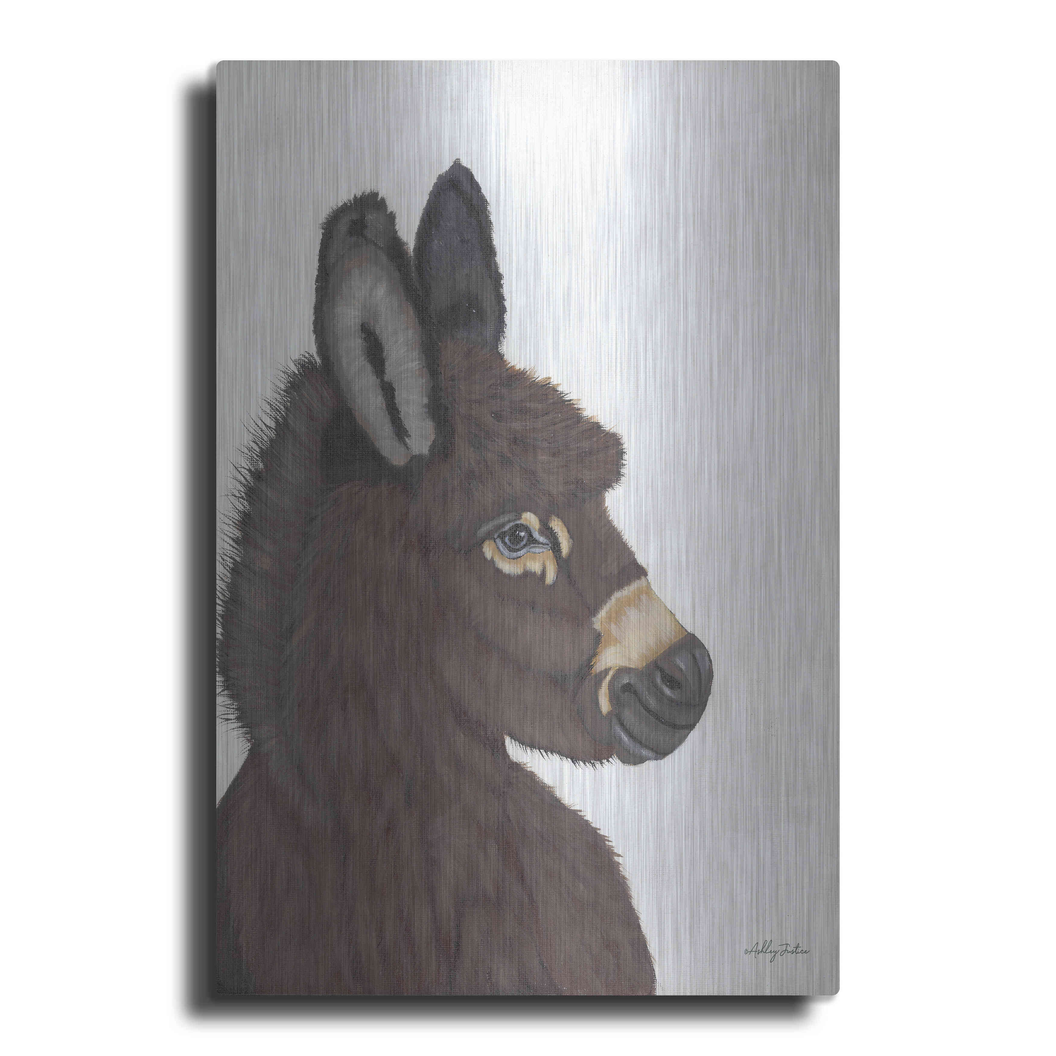 Luxe Metal Art 'Archie' by Ashley Justice, Metal Wall Art, 12"x16 ...
