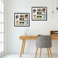 4x6 Collage Picture Frames 2 Pack, 7 Opening Black Multi Photo Frame ...