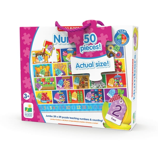 The Learning Journey Jumbo Floor Puzzle, Numbers - Walmart.com ...
