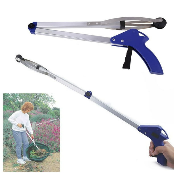 Reacher Grabber 32" Extra Long Foldable Reaching Claw Mobility Aid Arm ...